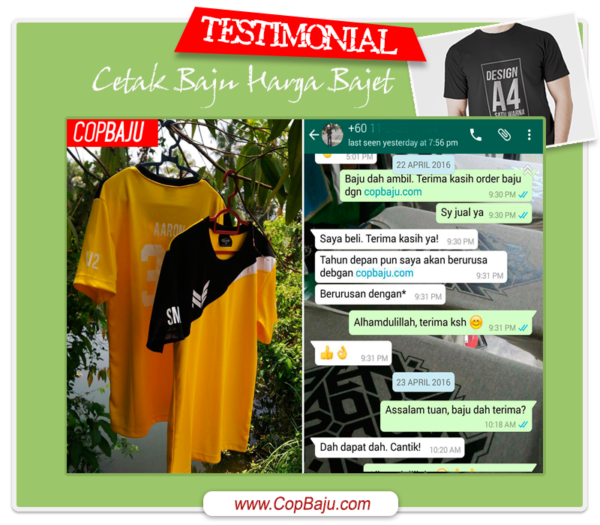 CopBaju.com | Kedai Cetak Baju Online | Printing T-Shirt Murah