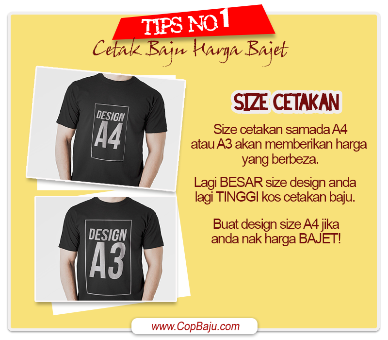 CopBaju.com | Kedai Cetak Baju Online | Printing T-Shirt Murah