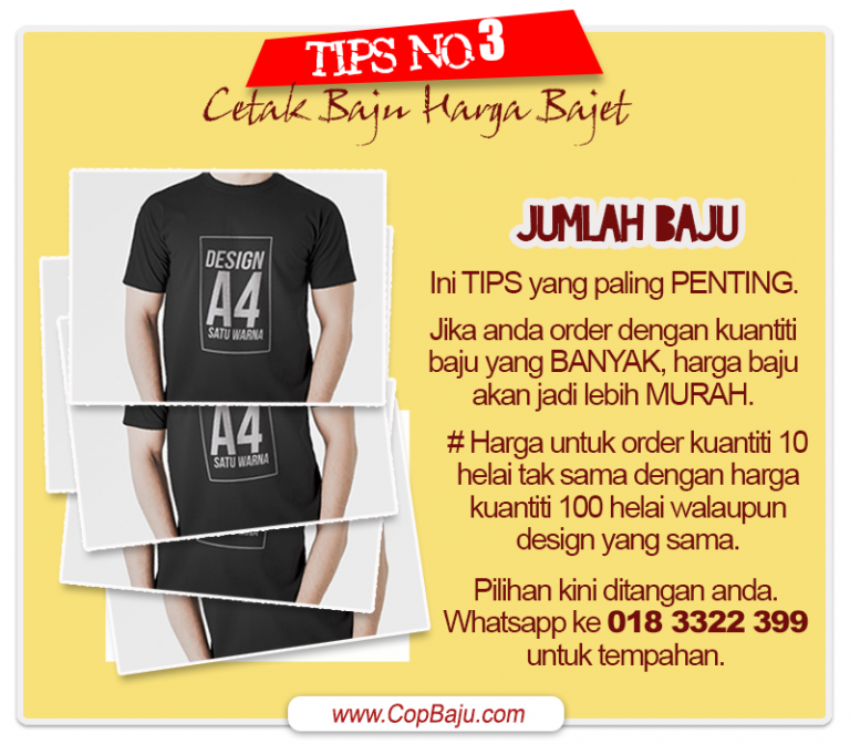 CopBaju.com | Kedai Cetak Baju Online | Printing T-Shirt Murah