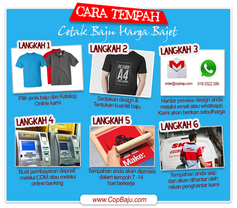CopBaju.com | Kedai Cetak Baju Online | Printing T-Shirt Murah