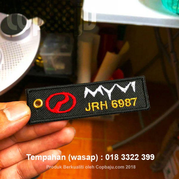 Keychain Sulam Viral Kereta Motor Embroidery - Kedai Cetak Baju Online ...